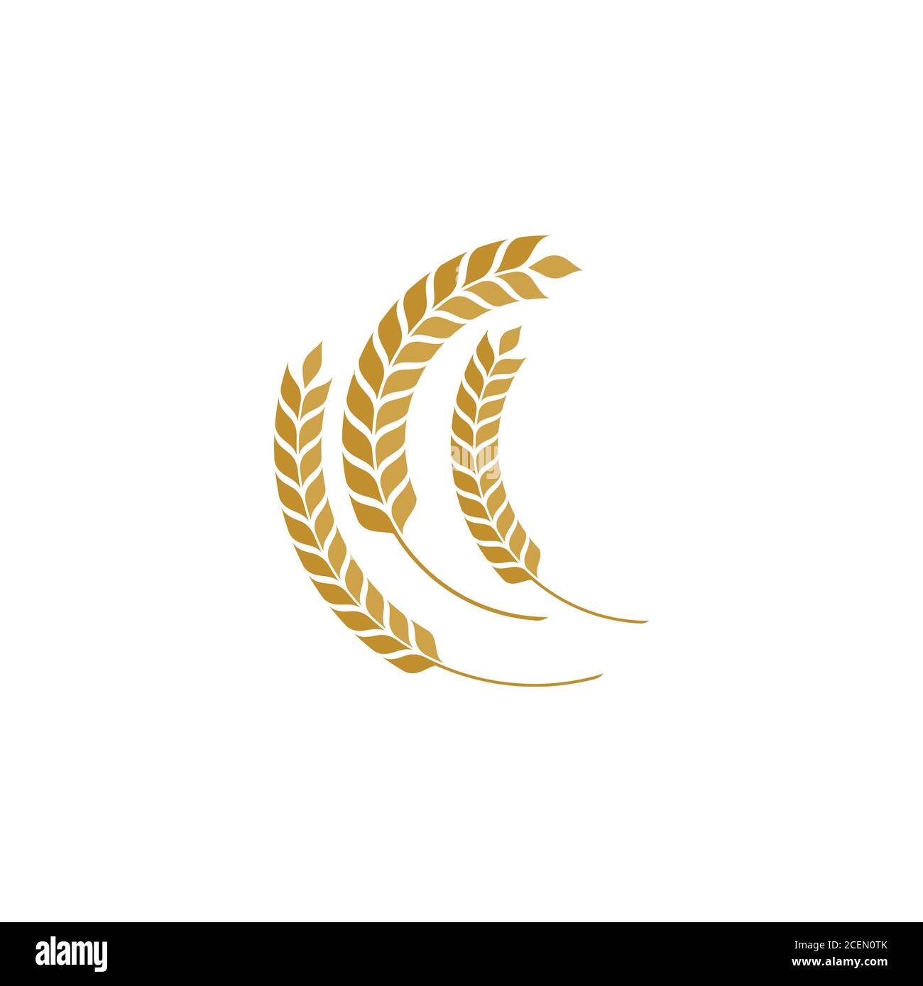 Agriculture wheat vector icon design illustration Stock Vector Image ...