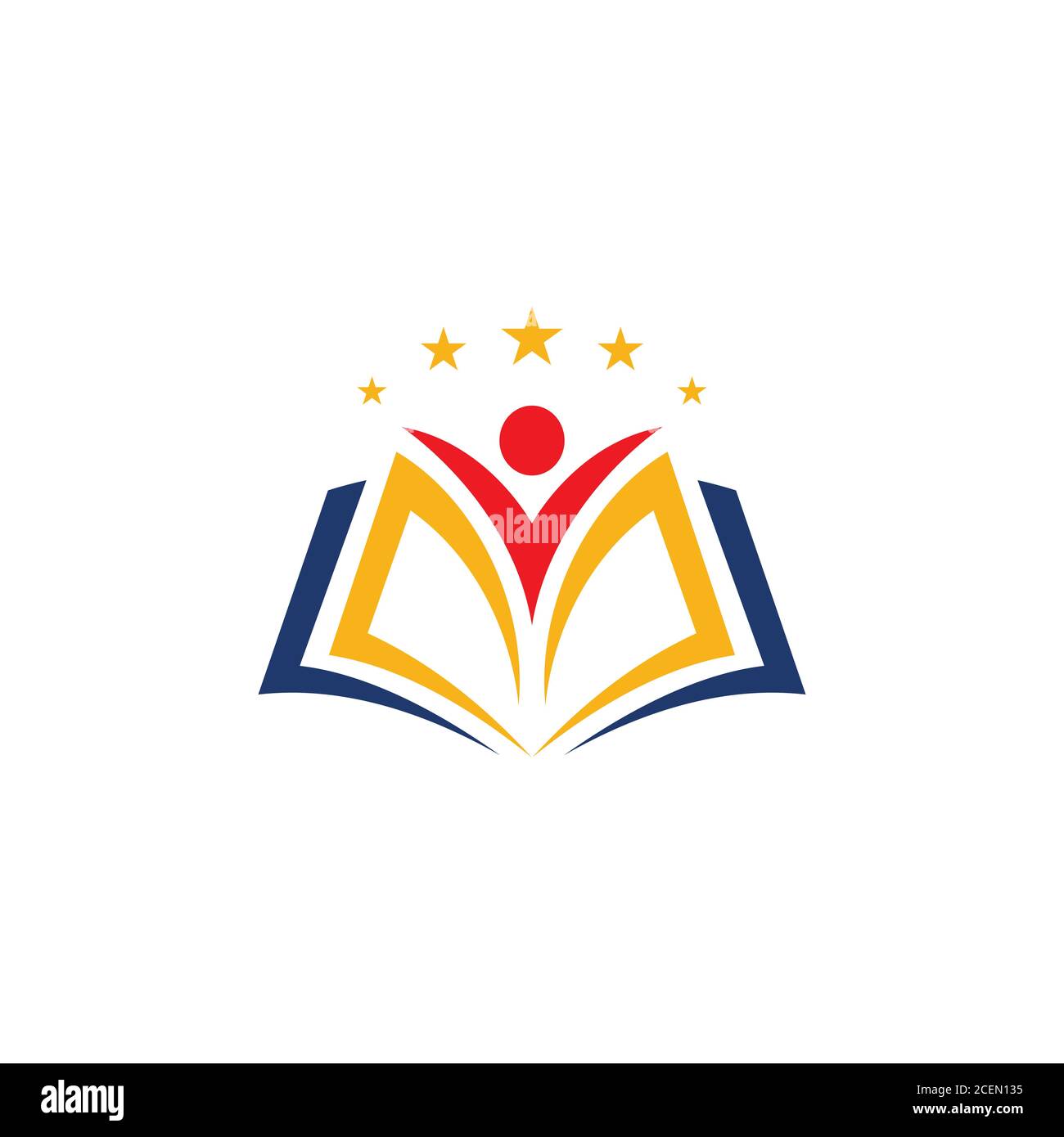 Education Book Template vector icon illustration design Stock Vector ...