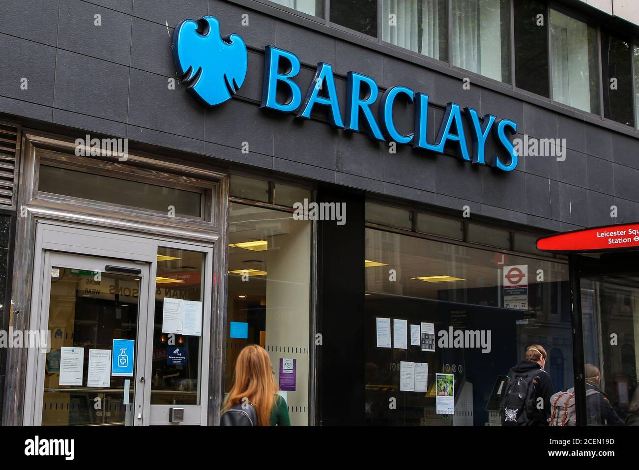 Barclays Bank branch seen in central London Stock Photo - Alamy