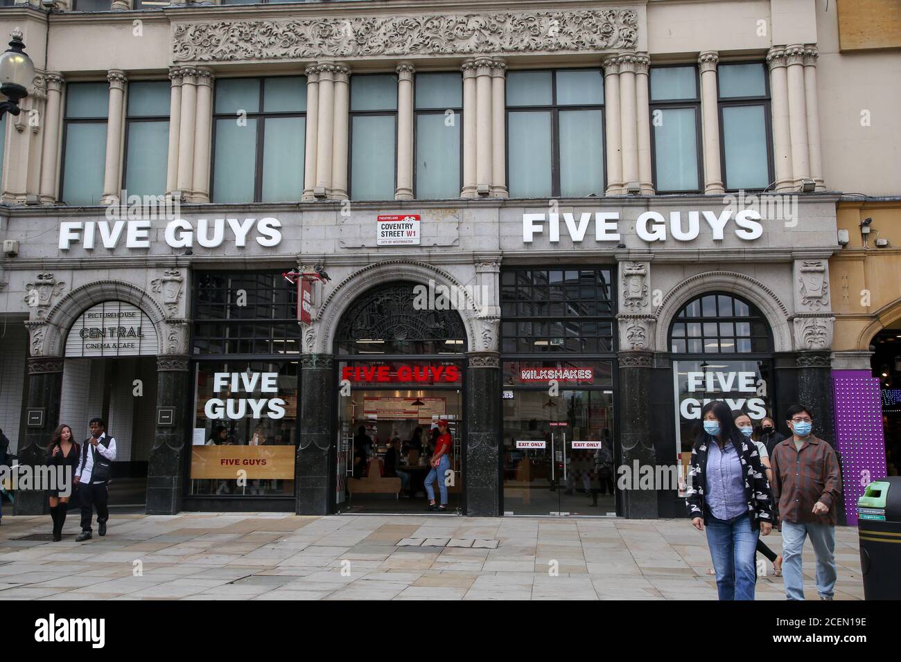 Five Guys, a restaurant chain focused on hamburgers, hot dogs, and ...