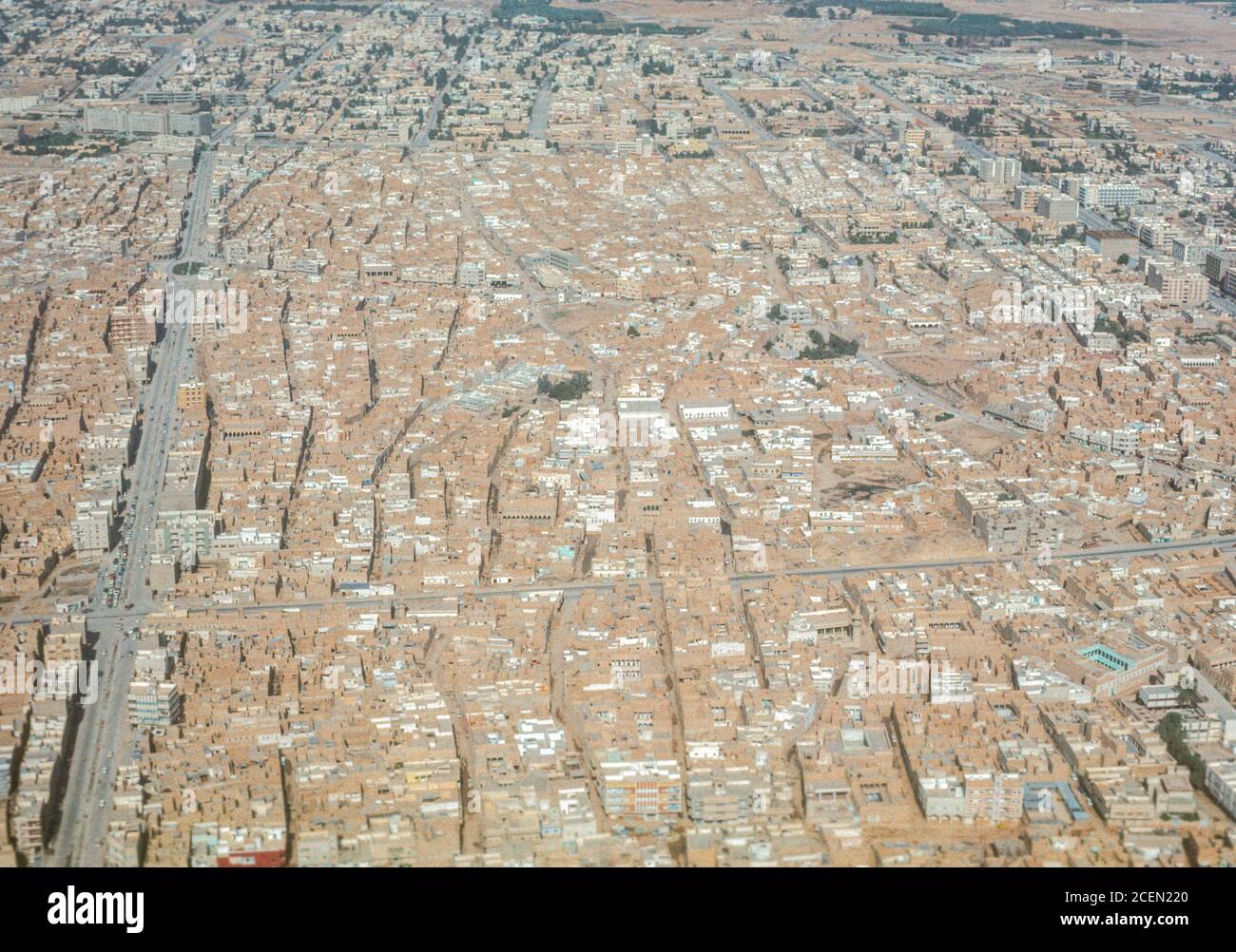 Riyadh, Saudi Arabia. Aerial View, June 1975 Stock Photo - Alamy