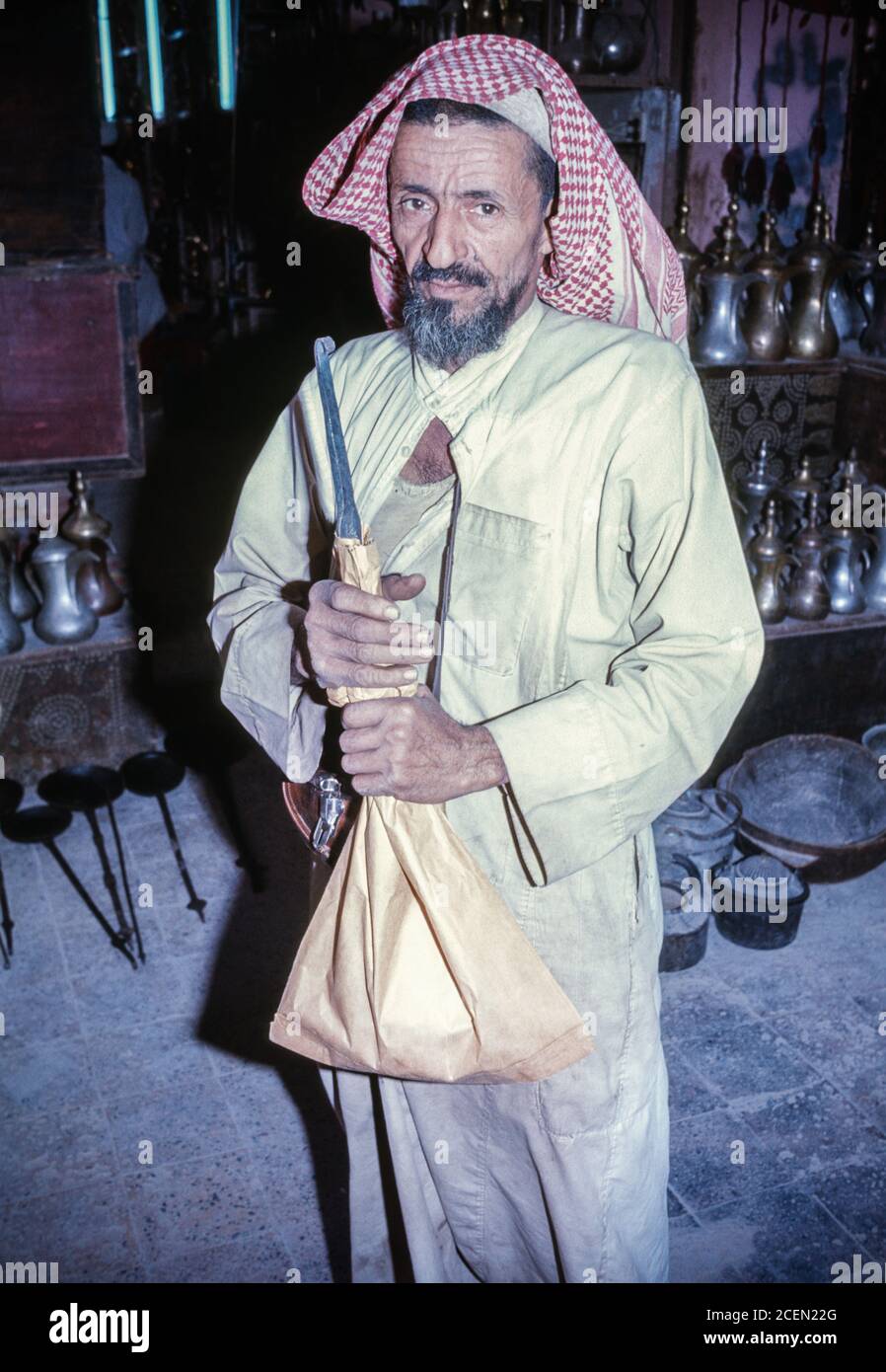 Riyadh, Saudi Arabia. Saudi Merchant Selling Items to Tourists ...