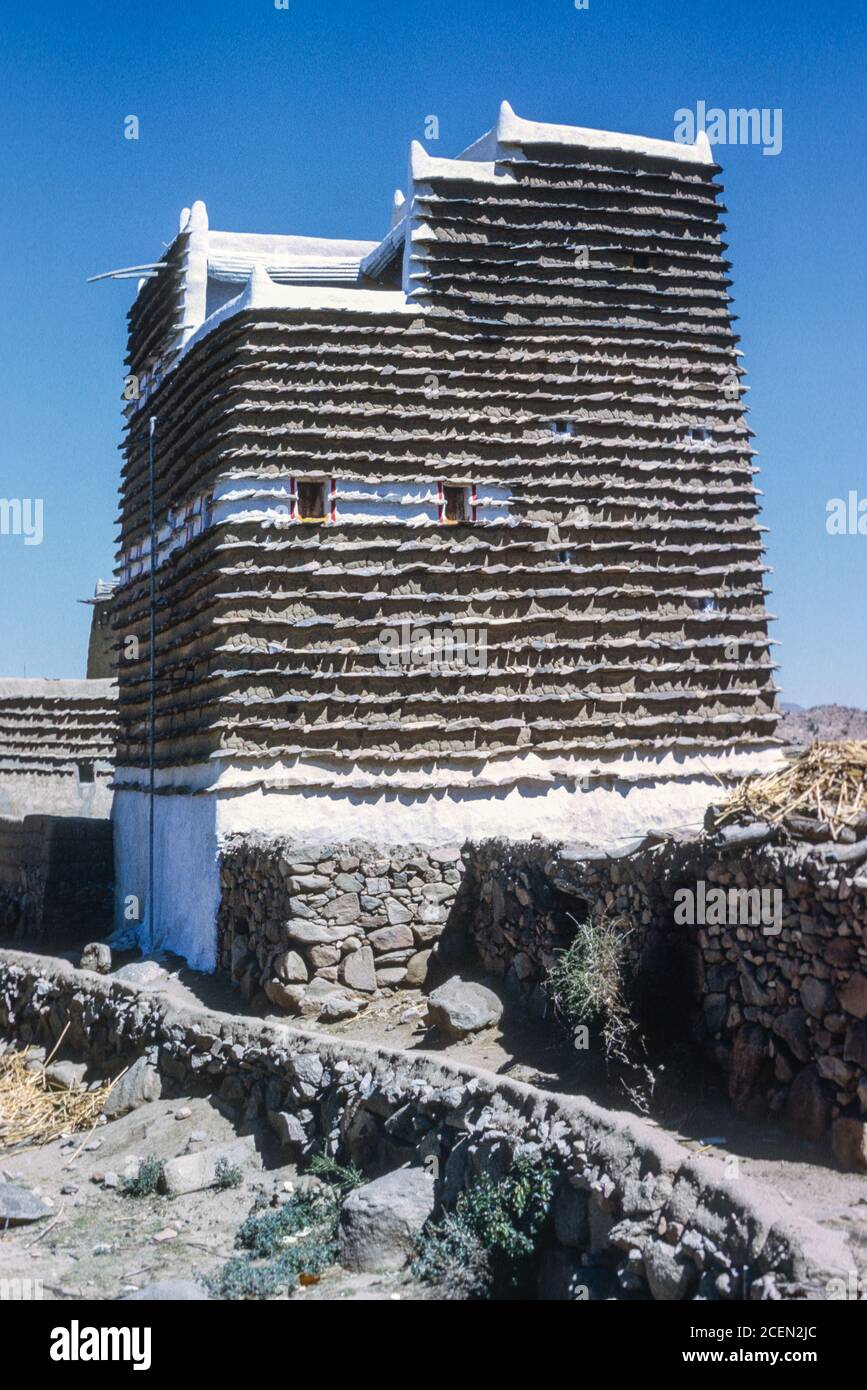 Abha, Asir, Saudi Arabia. Abha House, Traditional Construction Style ...
