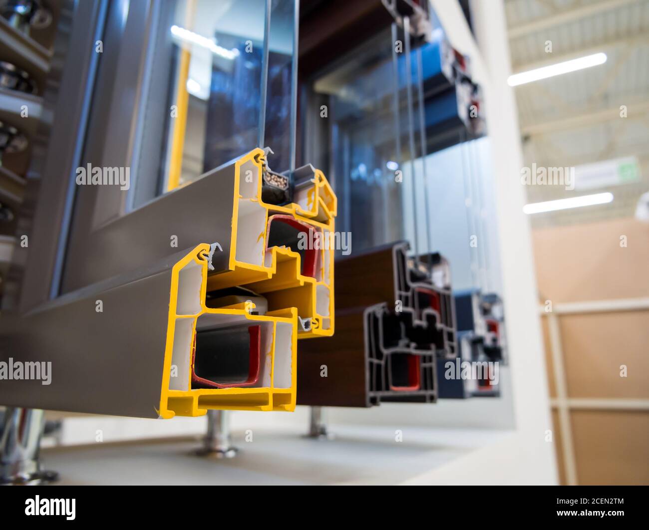 An example of a modern plastic window device Stock Photo - Alamy