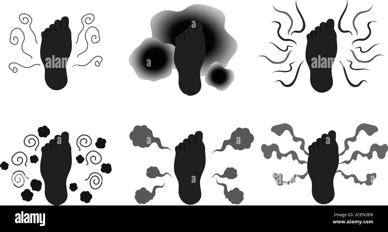 This is a illustration of Really Stinky black soles Stock Vector Image ...