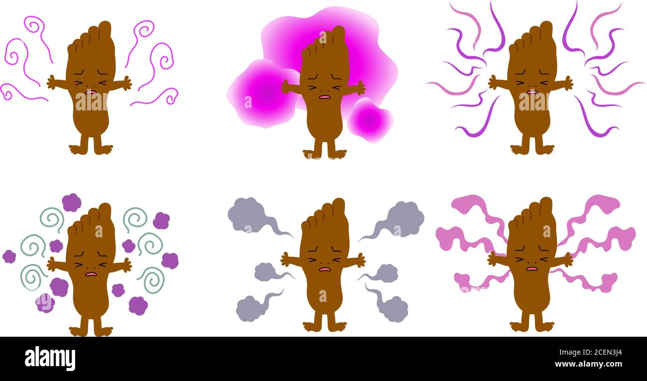 This is a illustration of Anthropomorphic illustration of Really stinky ...