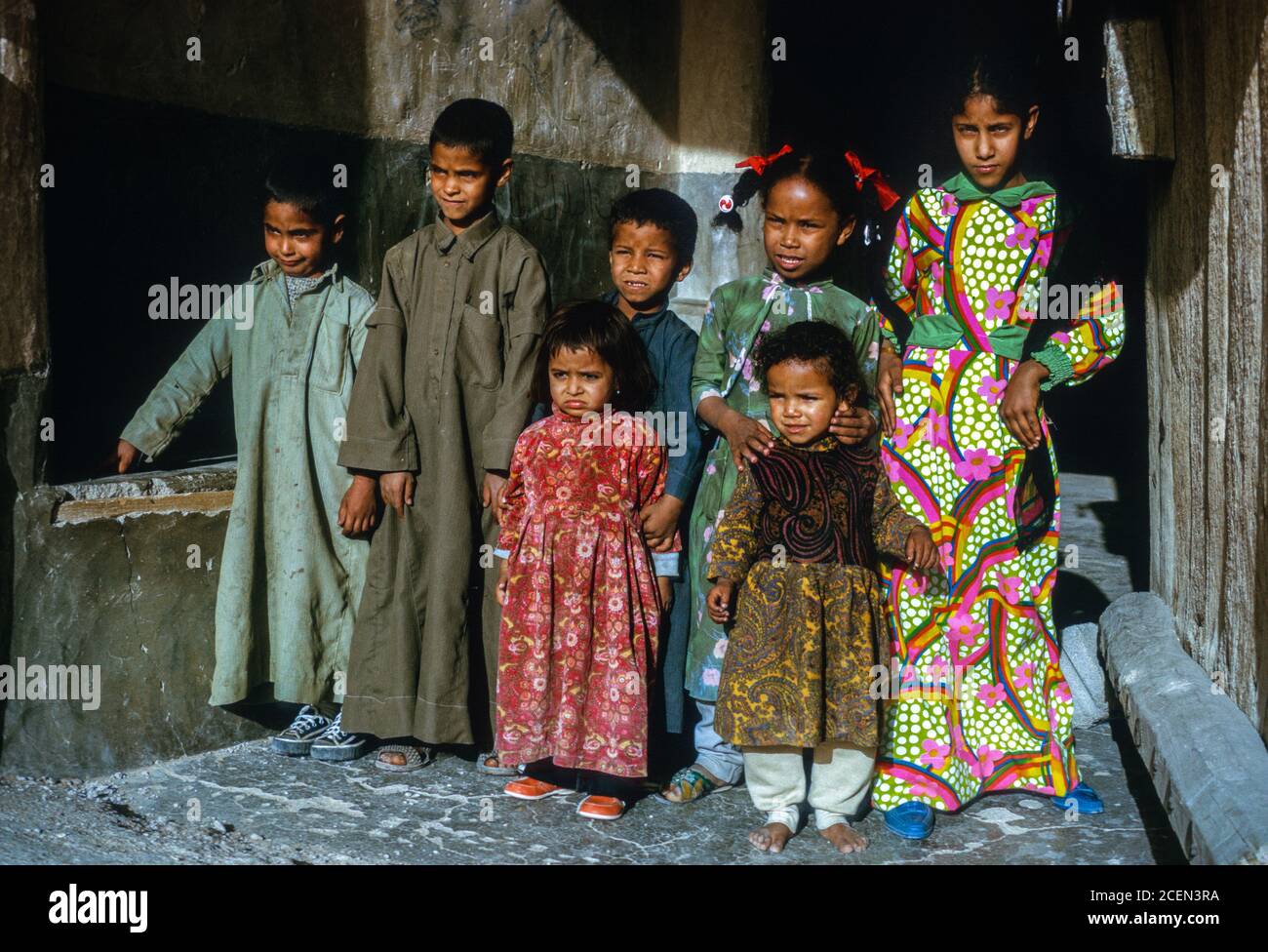 Jeddah, Jidda, Hejaz, Saudi Arabia. Young Saudi Children Stock Photo ...