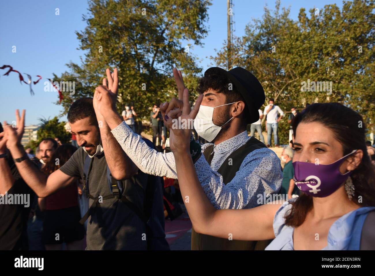 Global peace chain rally turkey hi-res stock photography and images - Alamy