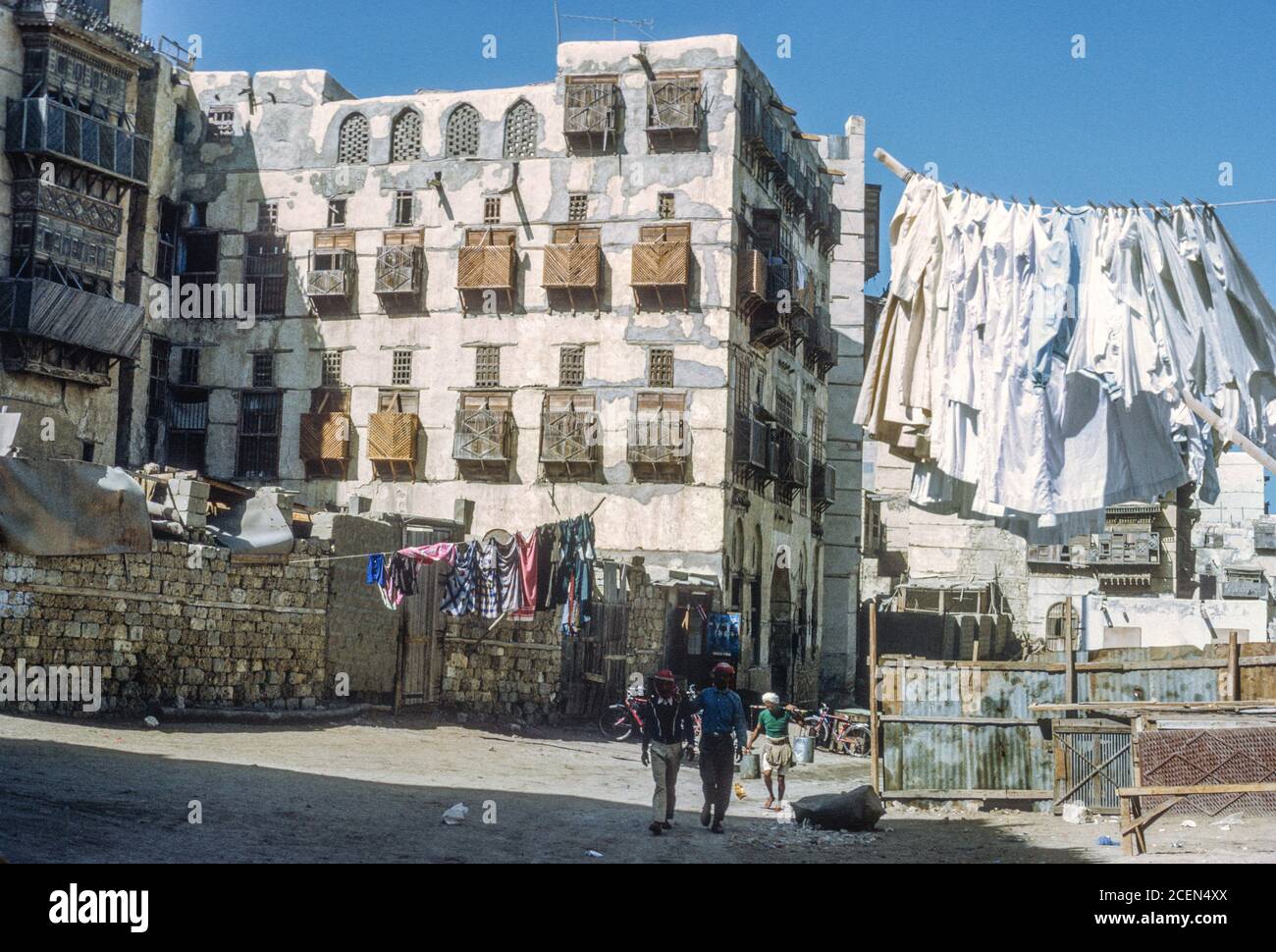 Jidda, Hejaz, Saudi Arabia. Traditional Houses with Harem Windows for ...