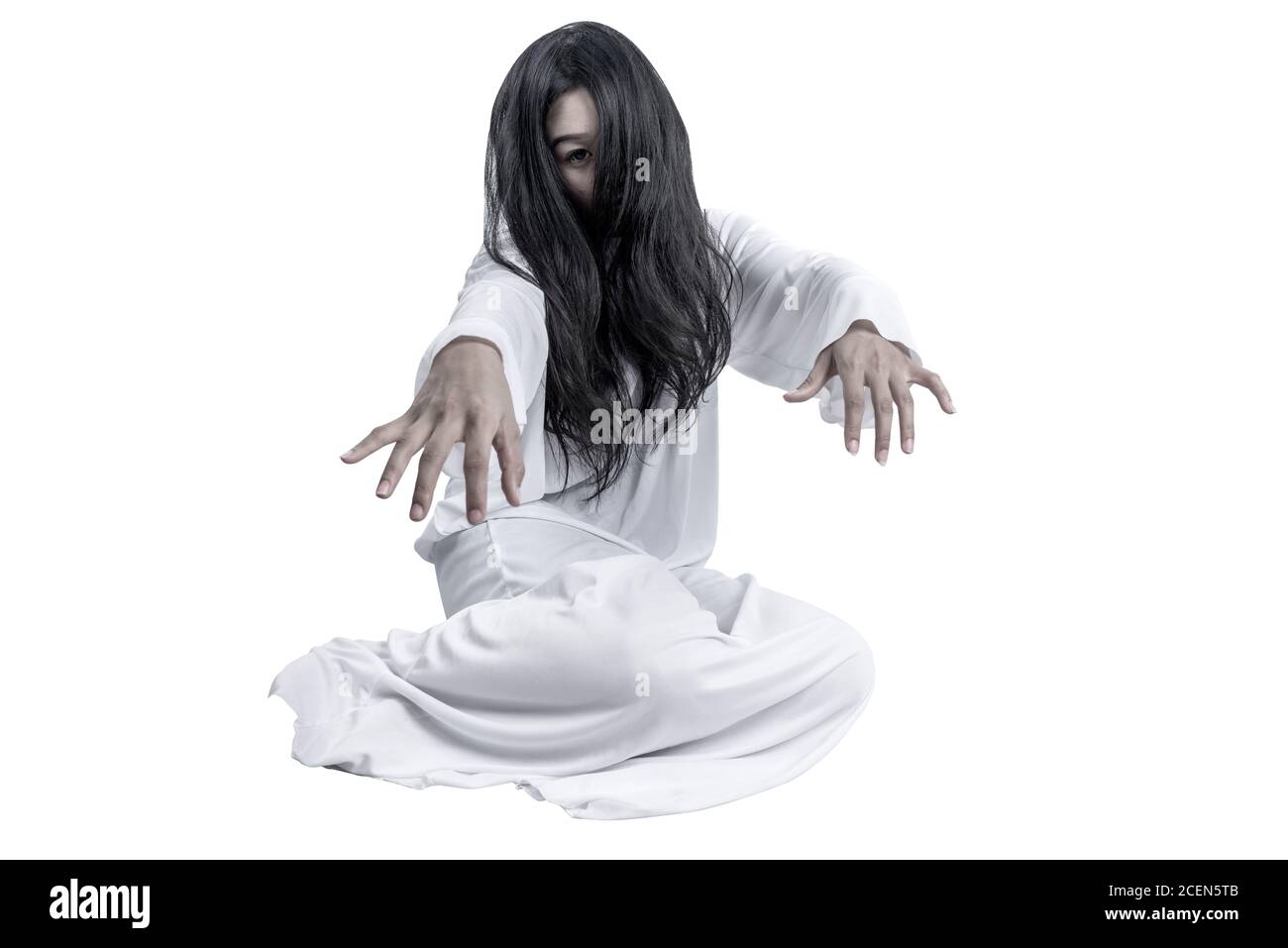 Woman crawling ghost hi-res stock photography and images - Alamy