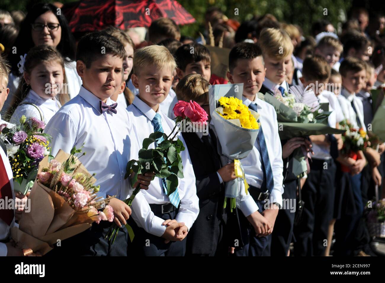 Russia School Children Flowers High Resolution Stock Photography and ...