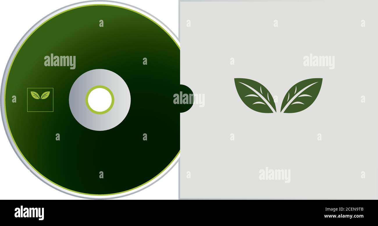 cd with packaging of envelopes for branding vector illustration design ...