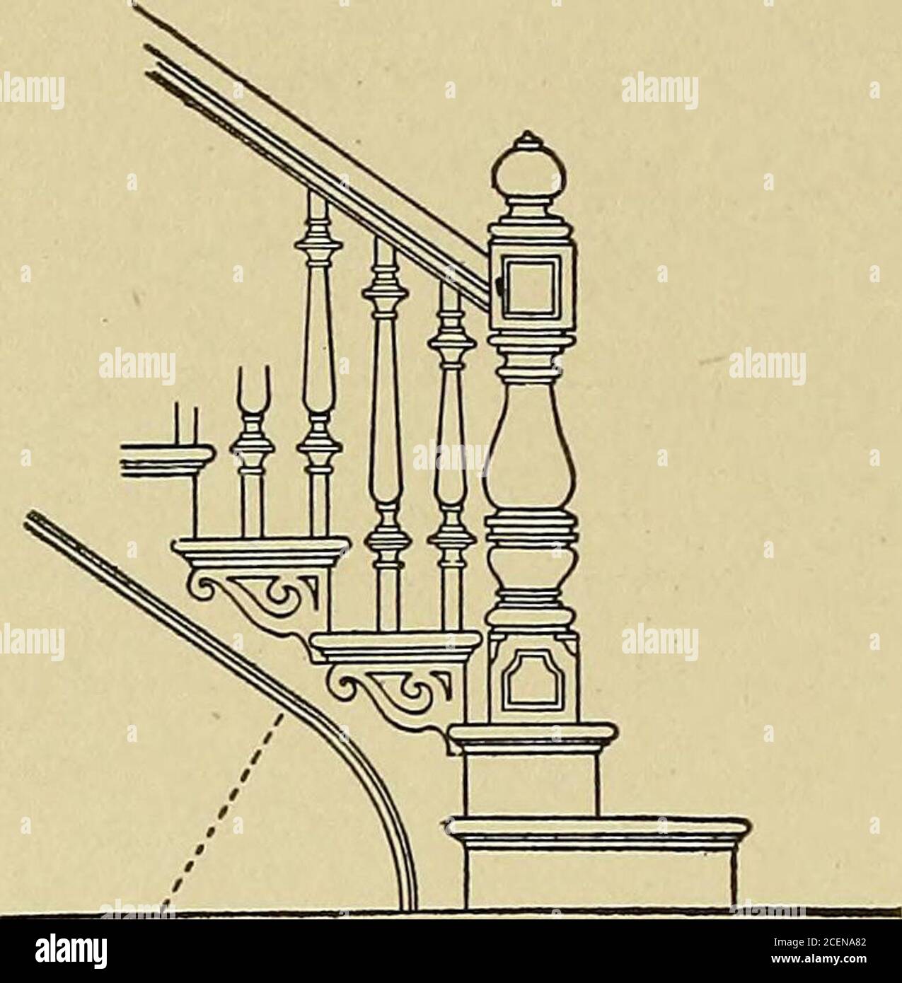 Open newel stair hi-res stock photography and images - Alamy