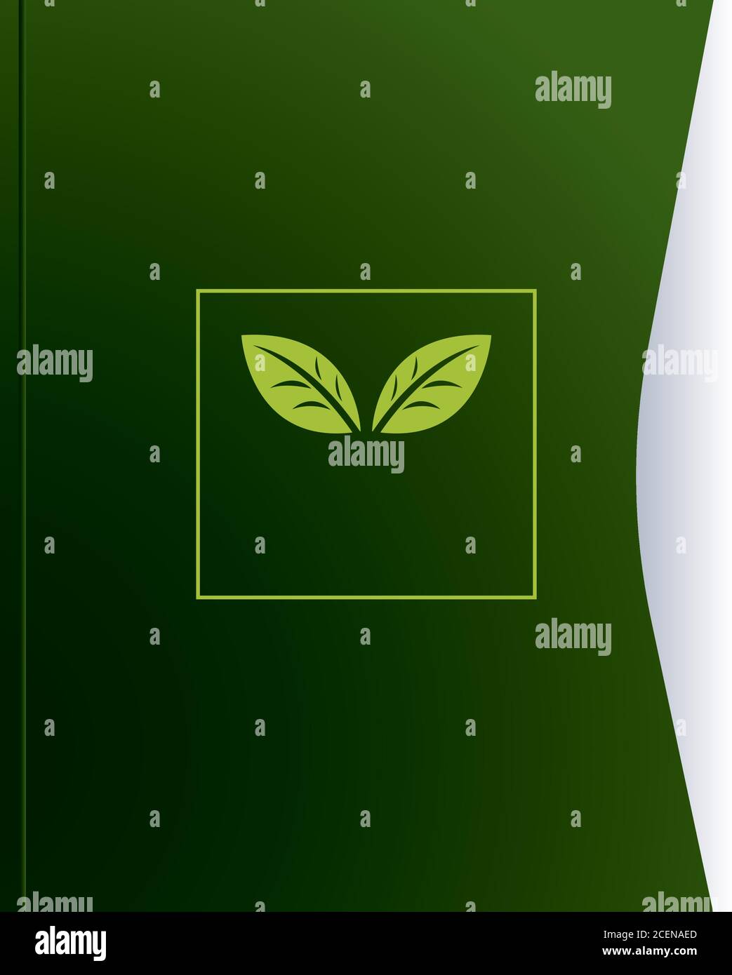 green folder and sheets with corporate designs vector illustration ...