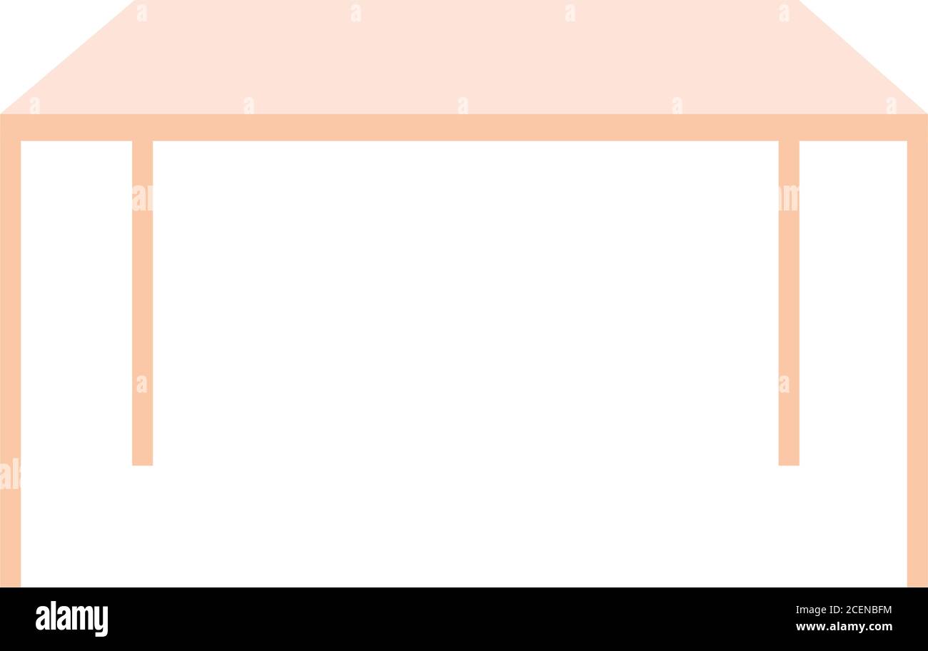 rectangular wooden table on white background vector illustration design ...