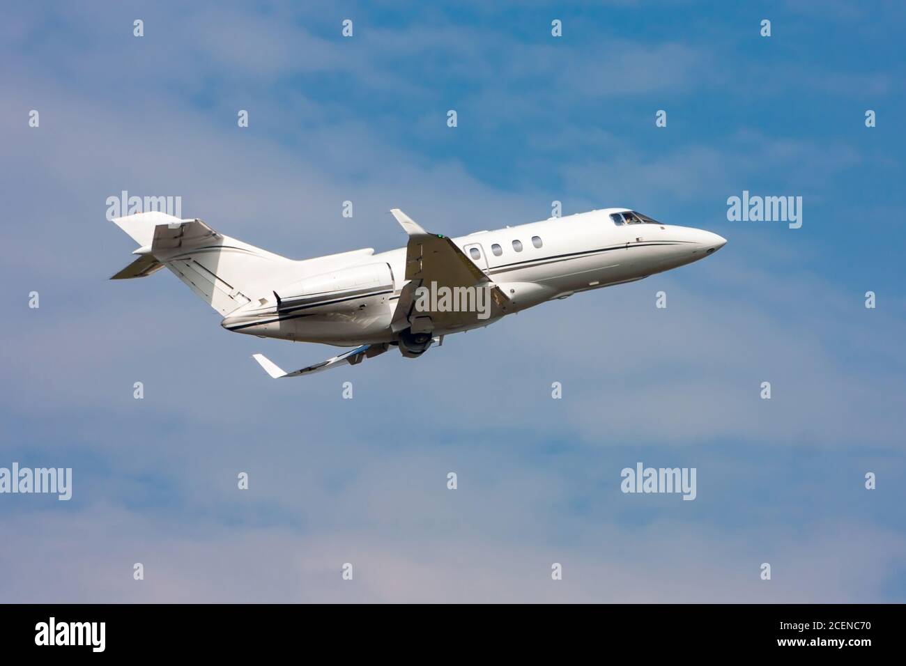 Private jet plane taking off Stock Photo - Alamy