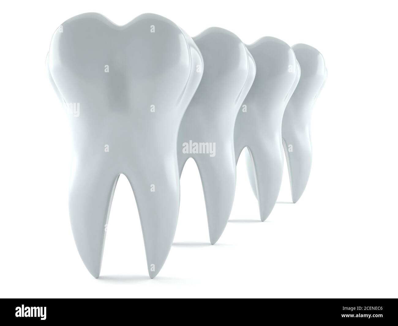 Tooth isolated on white background Stock Photo - Alamy