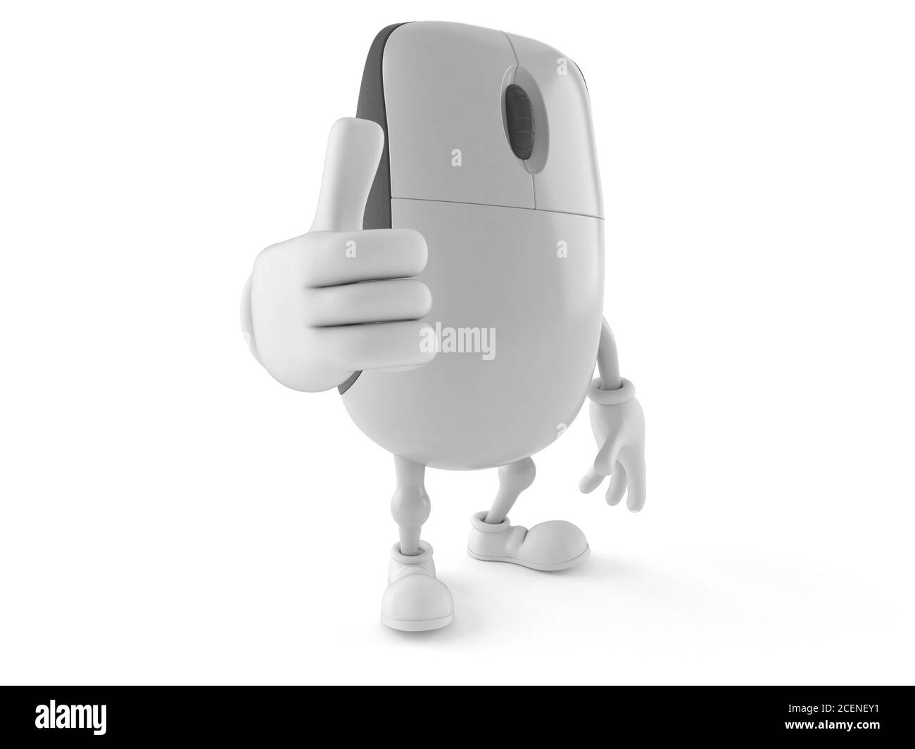 Cartoon character computer mouse on Black and White Stock Photos ...