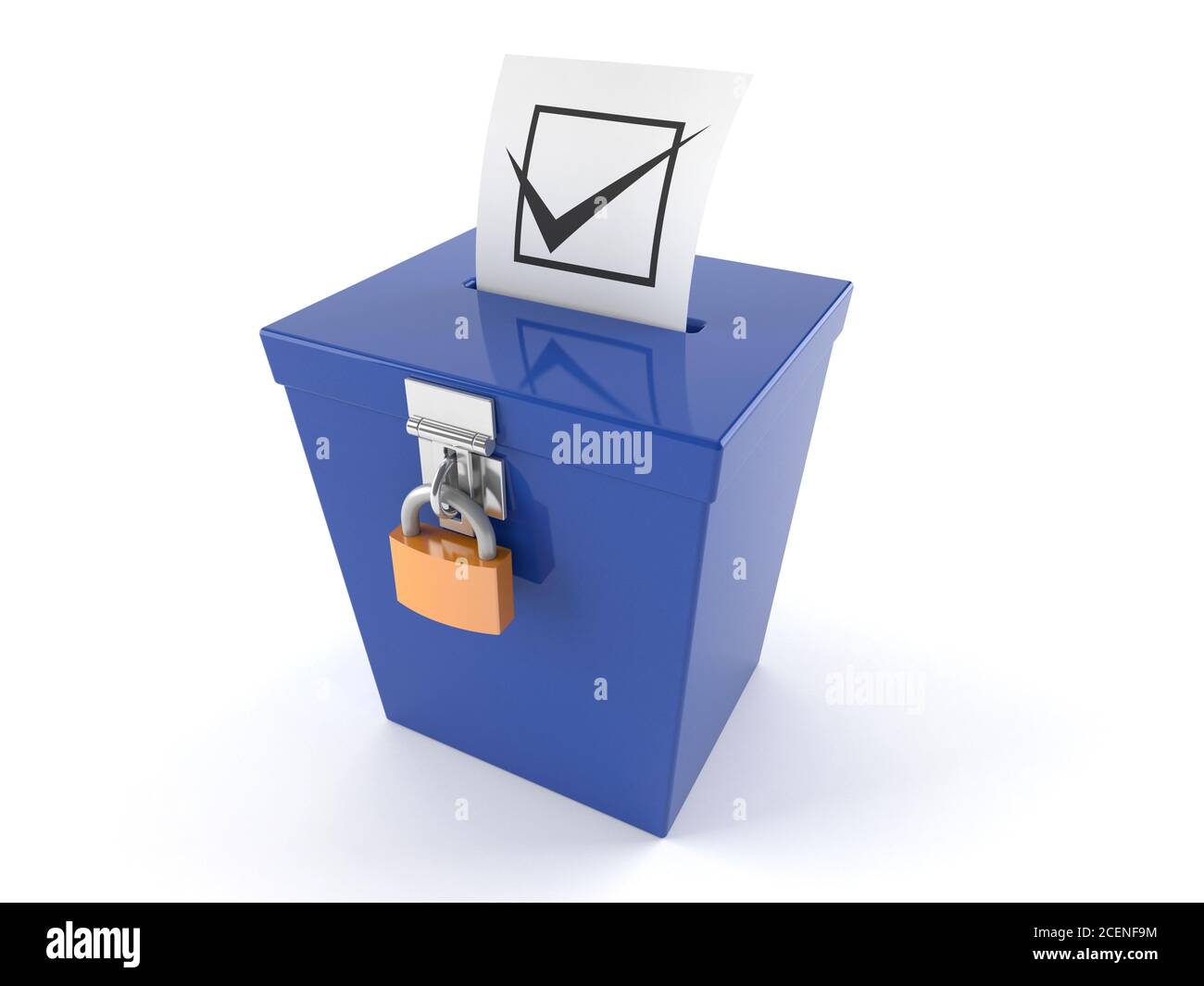 Vote box isolated on white background Stock Photo - Alamy