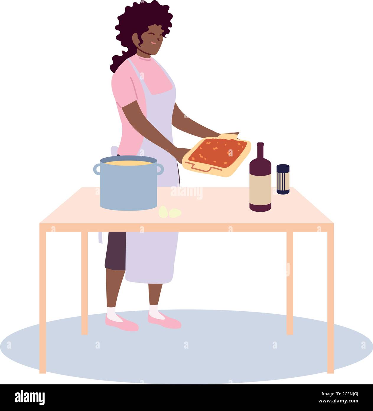 Indian chef woman Stock Vector Images - Alamy