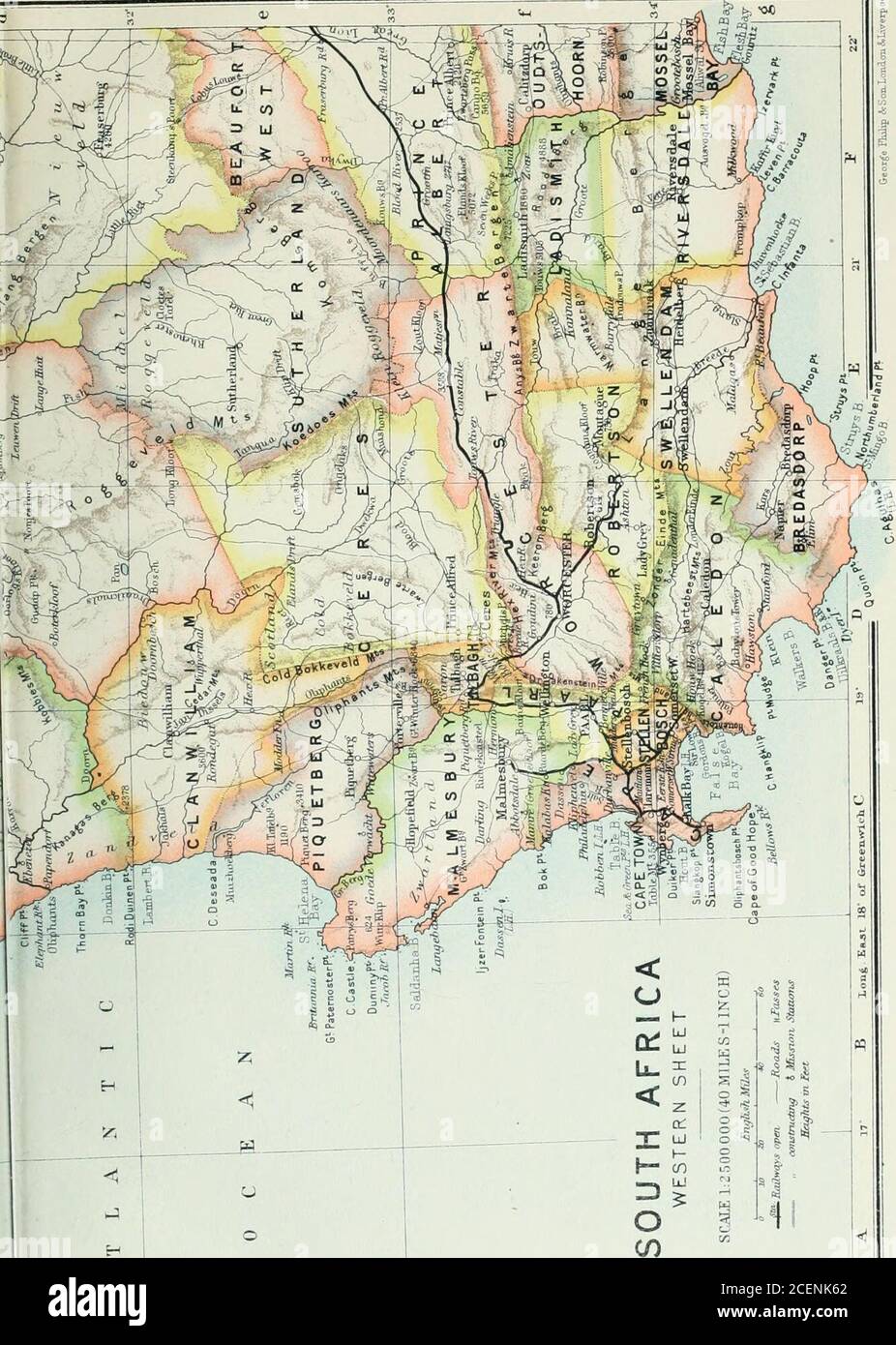 . The Castle Line atlas of South Africa : a series of 16 plates ...