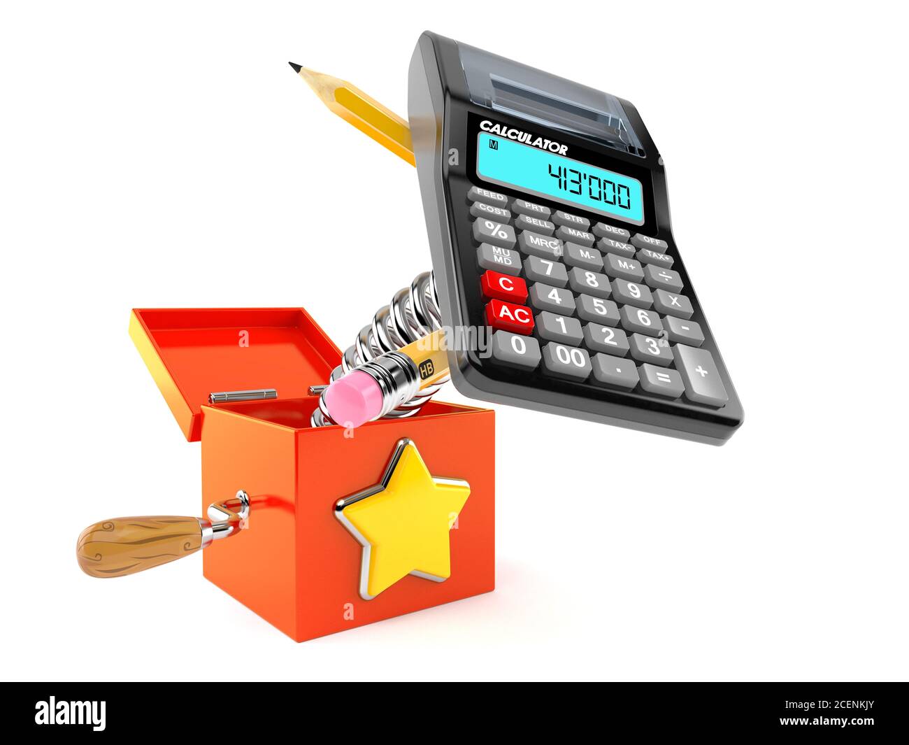 Jack box toy isolated hi-res stock photography and images - Alamy