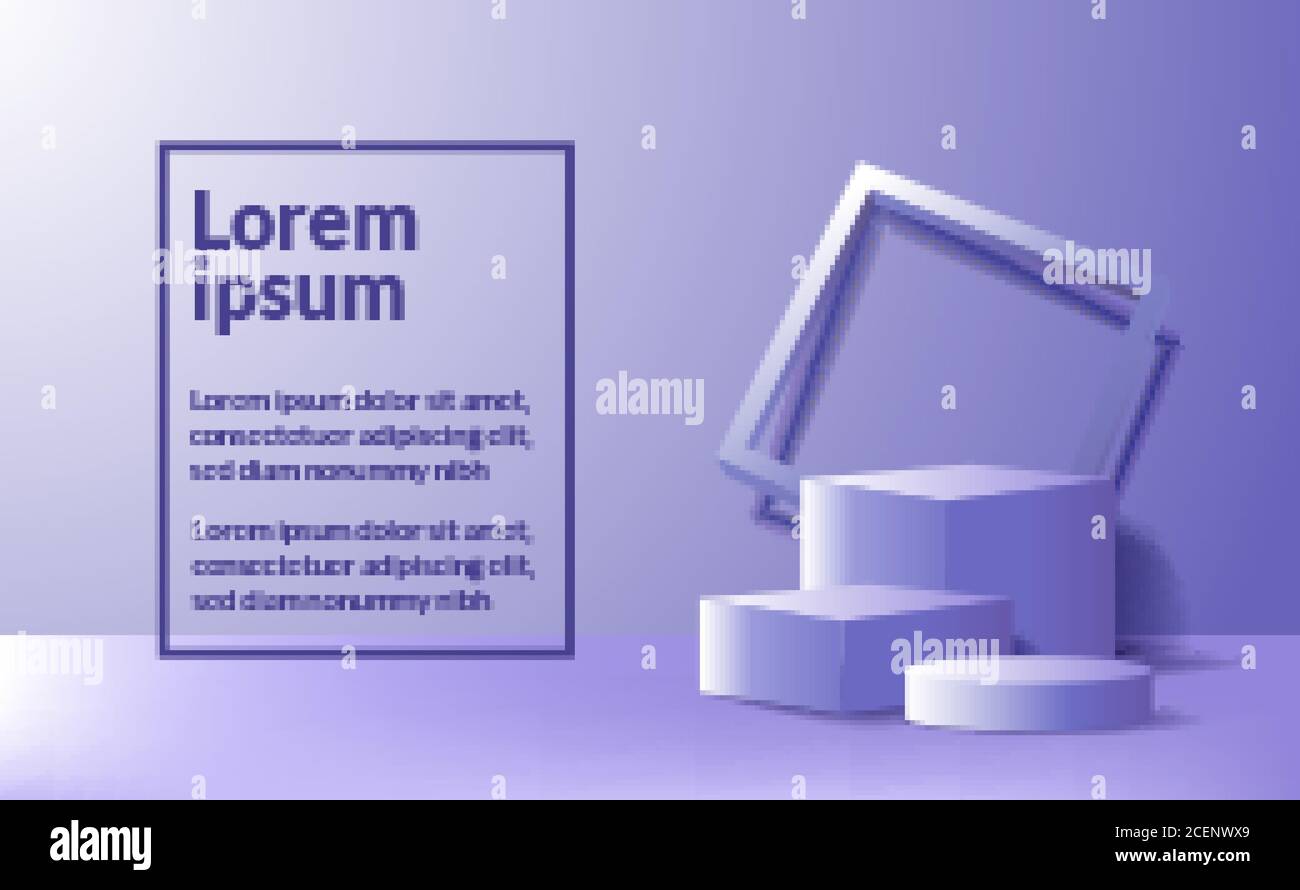 Empty creative stage object Stock Vector Images - Alamy