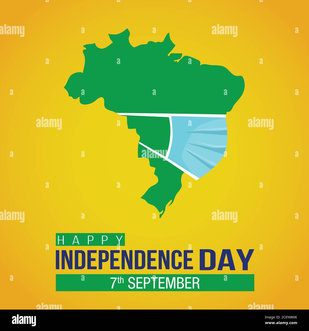 7 September Brazil Independence Day Banner Vector Illustration.corona ...