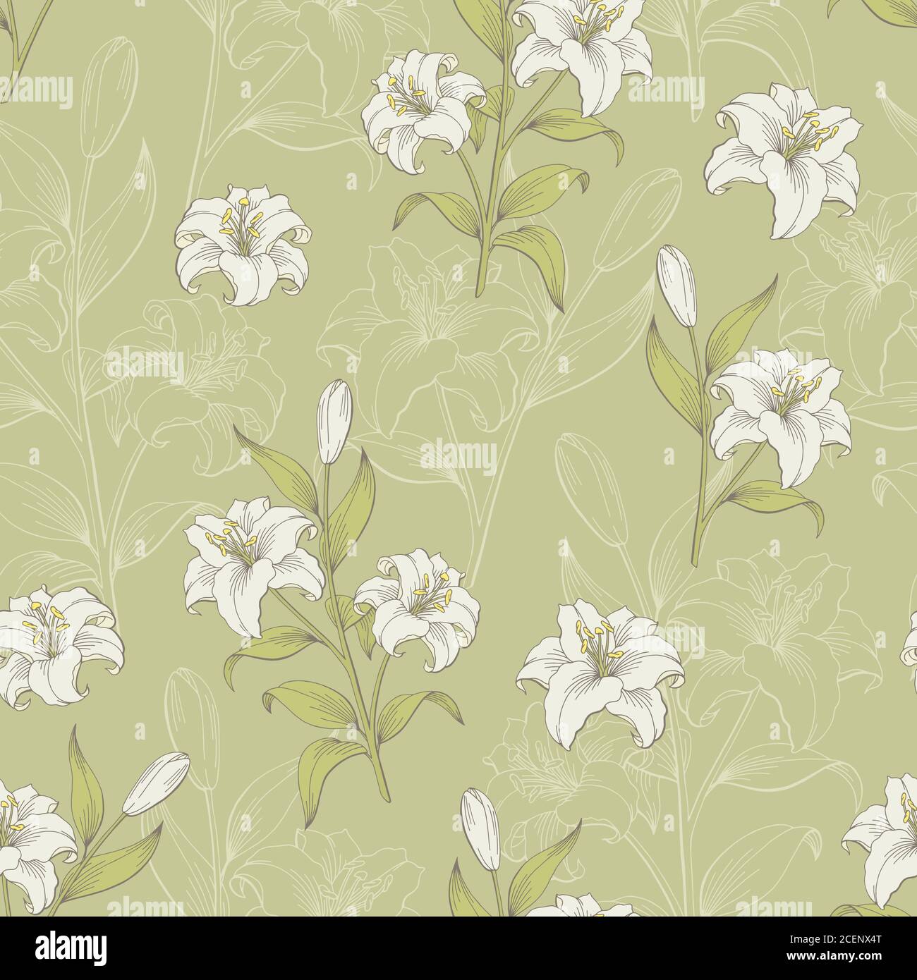 Lily Stock Vector Images - Alamy