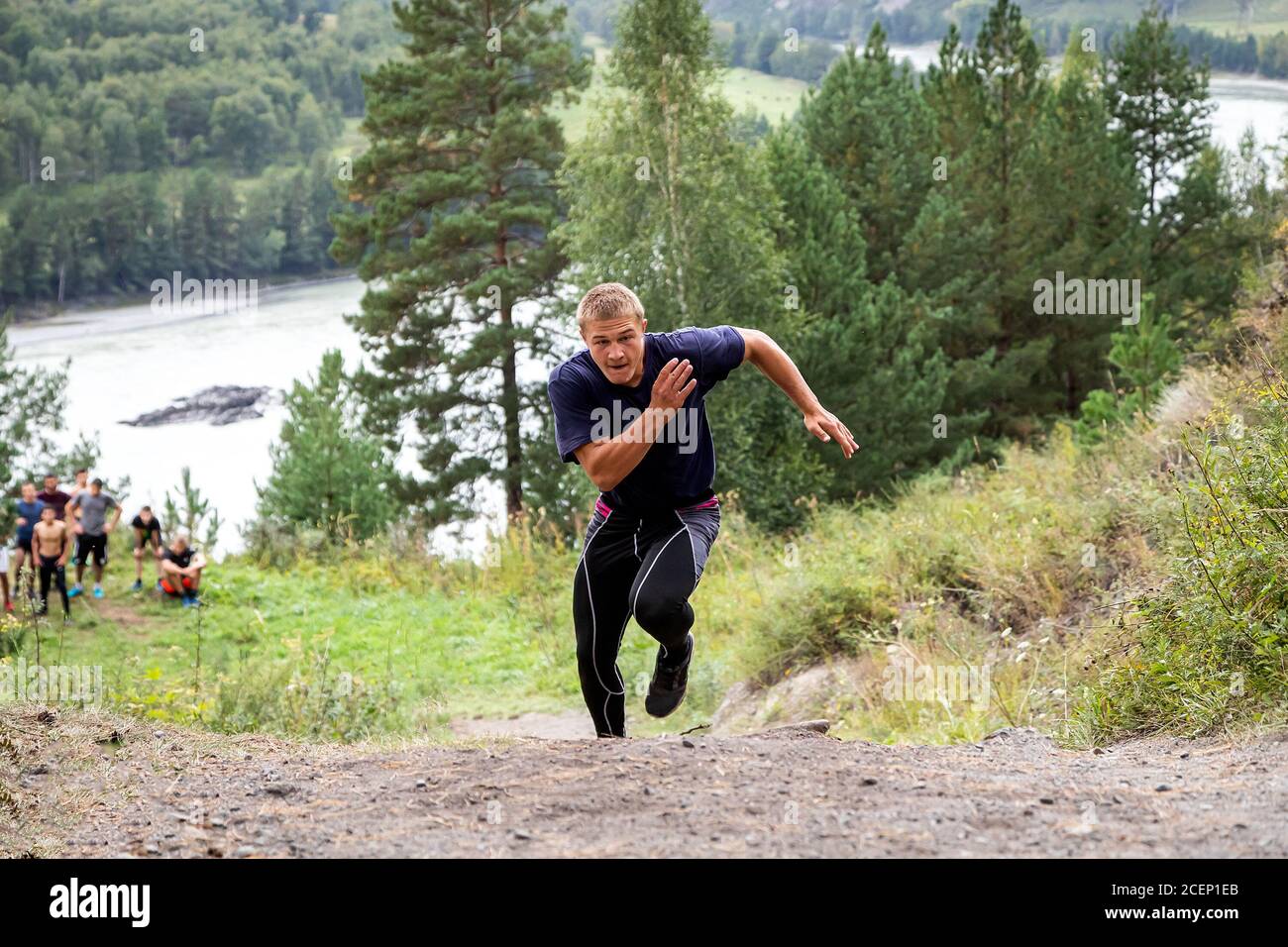 Motion blur effect men running hi-res stock photography and images - Alamy