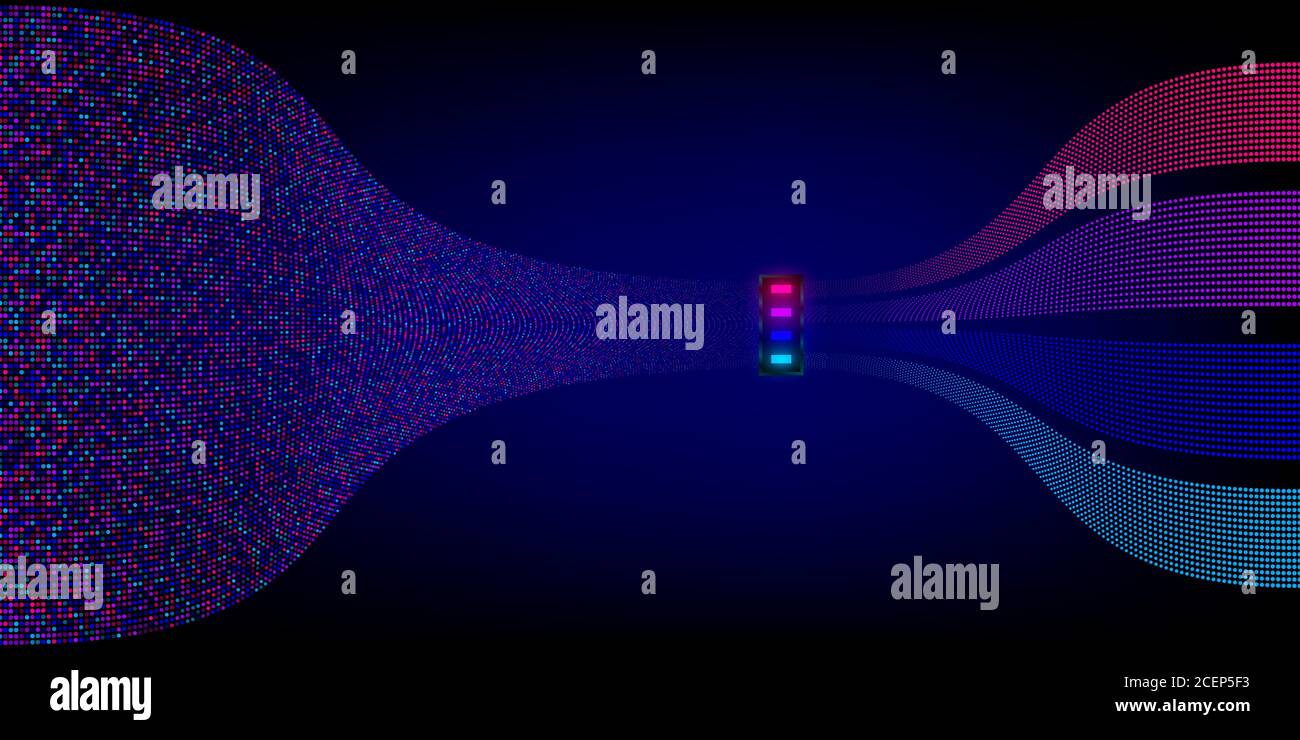 Visualization Of The Big Data Analysis Process A Sorting Machine Of Binary Code Information