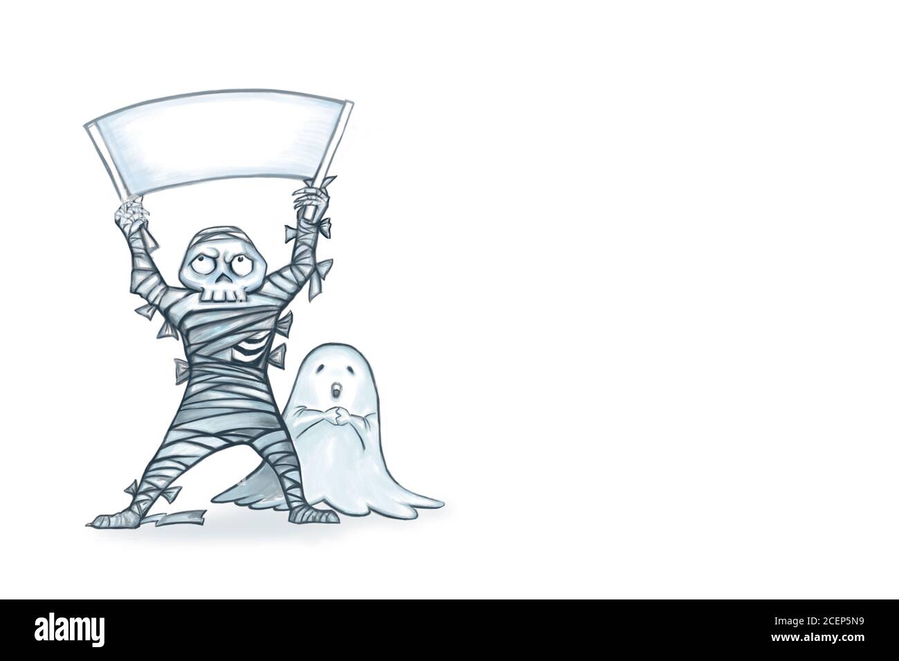 Ghost painting Cut Out Stock Images & Pictures - Alamy