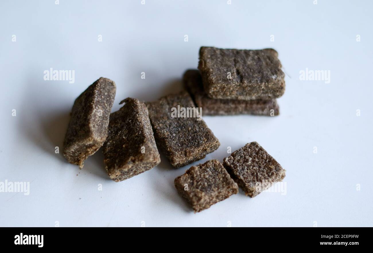 Shrimp paste or shrimp sauce on white background Stock Photo - Alamy