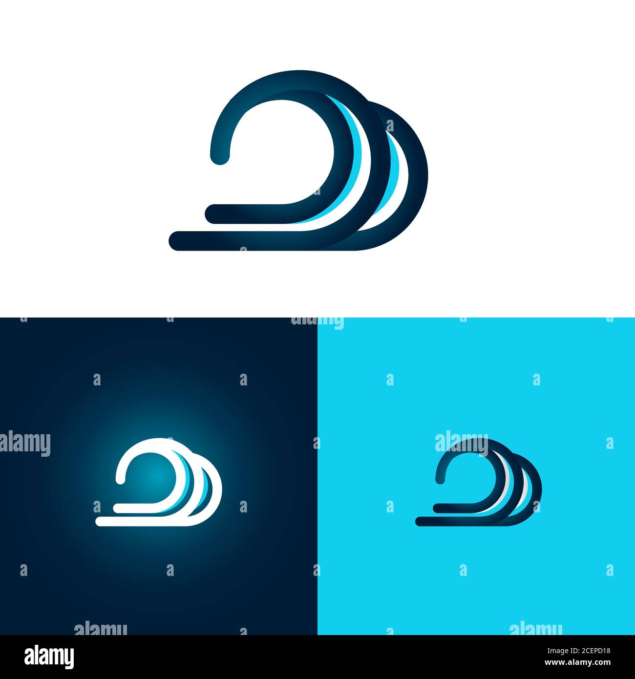 Flat and simple design symbol wave on white background. Emblem design ...