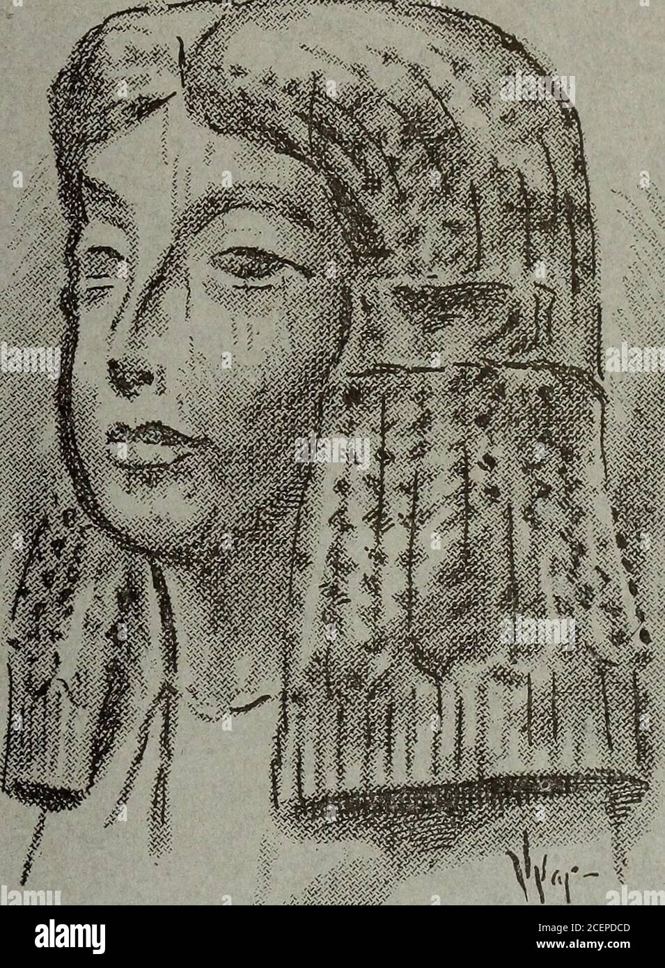 . Proper care of the hair and scalp. Fig. 14. Assyrian Head Dress. ;yrm ...
