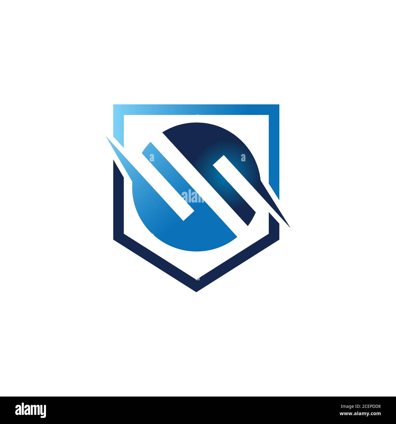 Abstract shield safe and protect symbol design icon. Flat design shield ...