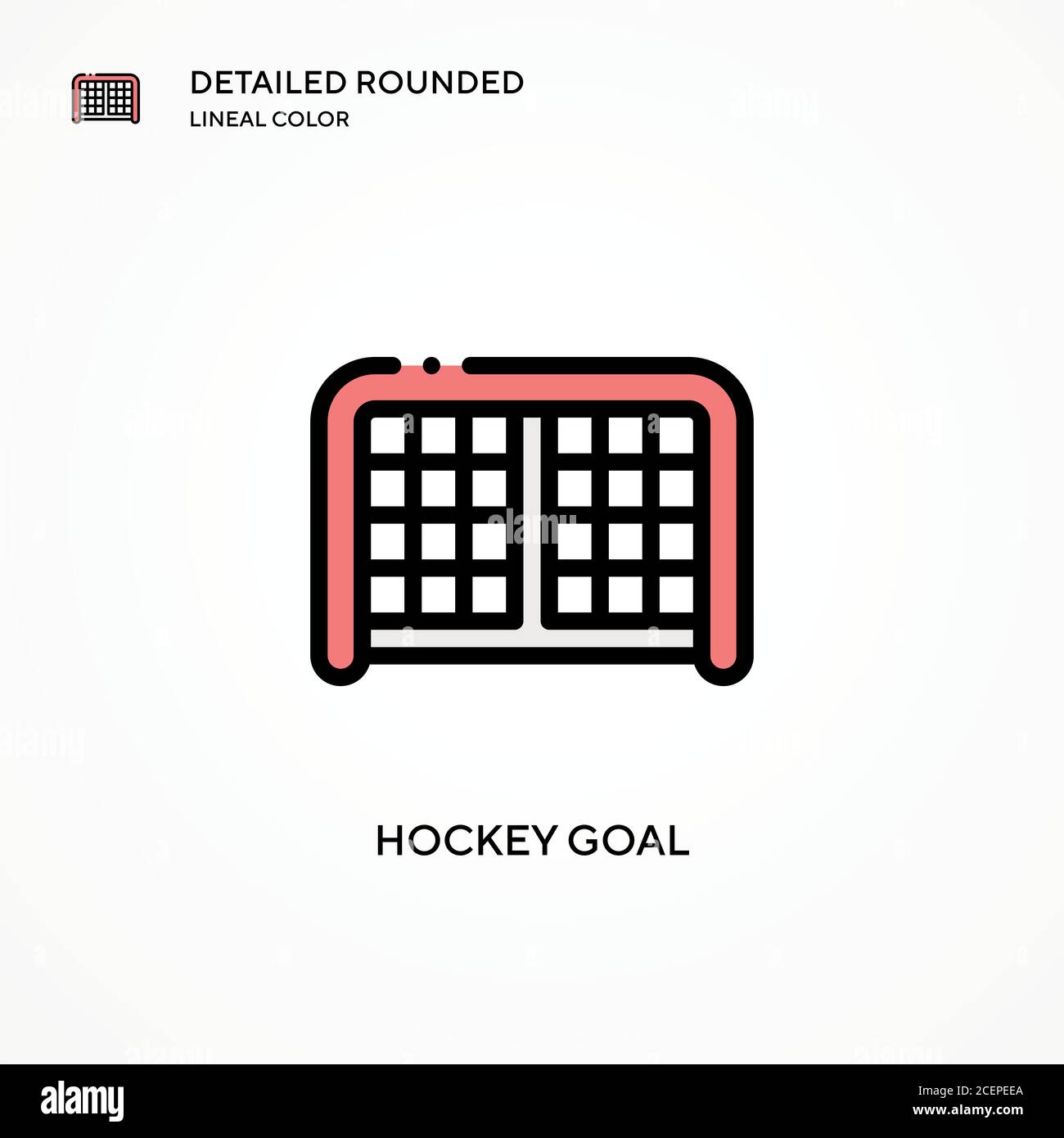 Hockey goal vector icon. Modern vector illustration concepts. Easy to ...