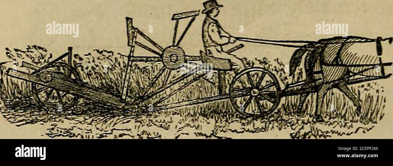 Husseys reaping machine hi-res stock photography and images - Alamy