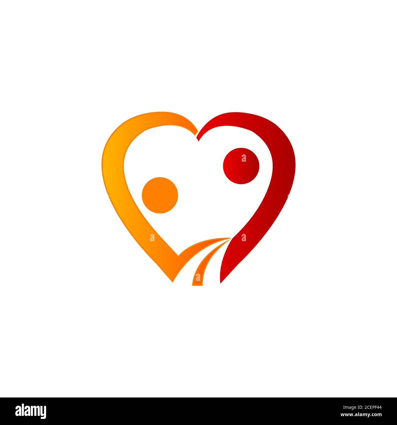 Abstract people vector icon shape love symbol. Persons crowd vector ...