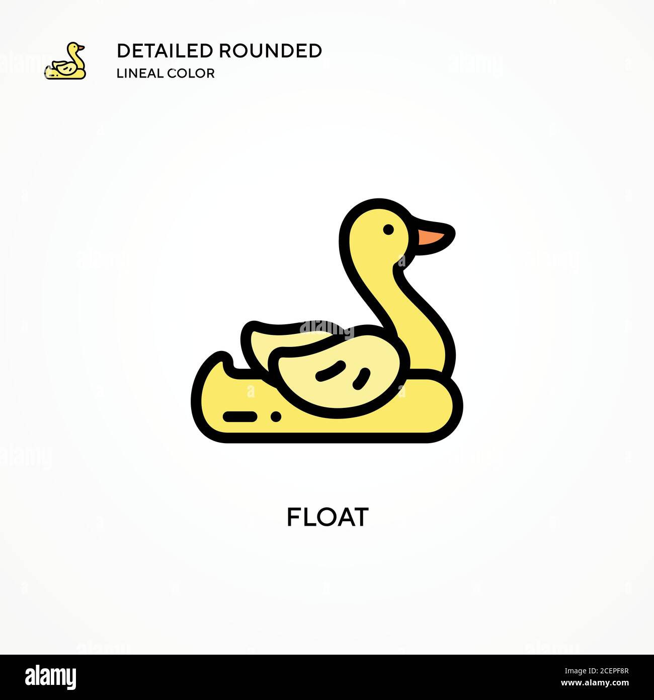Float vector icon. Modern vector illustration concepts. Easy to edit ...