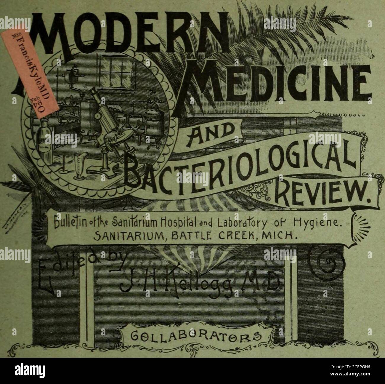 . Modern medicine and bacteriological review. -ments, Dieting, Baths ...