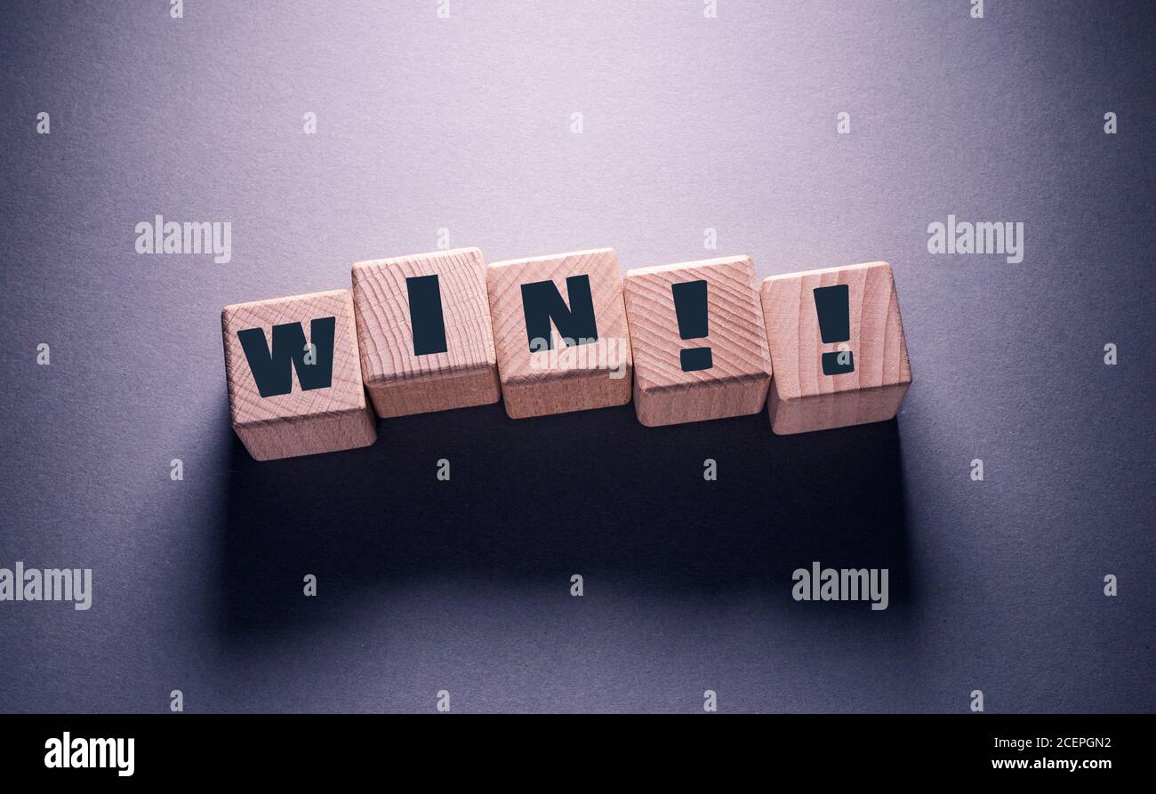 Win word hi-res stock photography and images - Alamy
