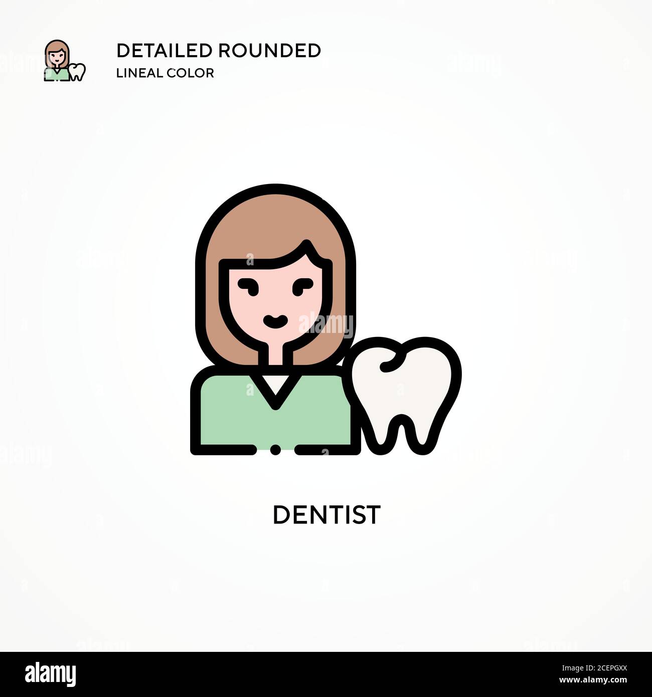 Dentist vector icon. Modern vector illustration concepts. Easy to edit ...