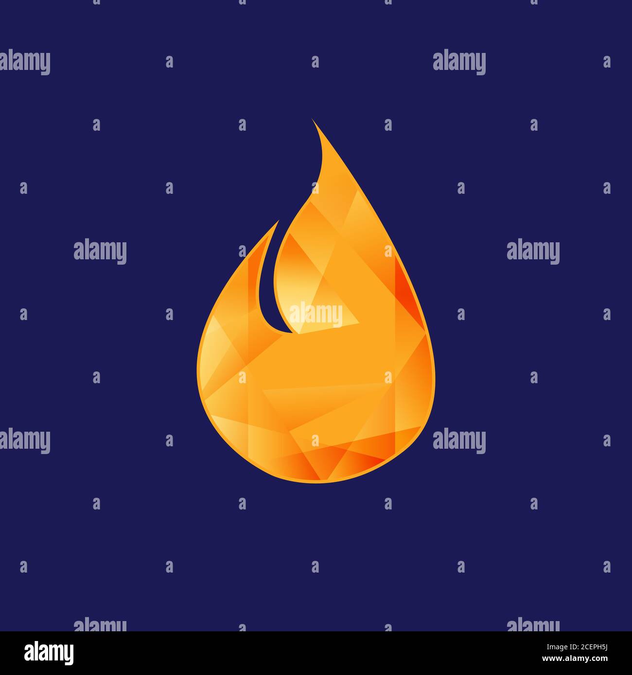 Creative design fire flame shiny like diamond. Flat design fire on the ...