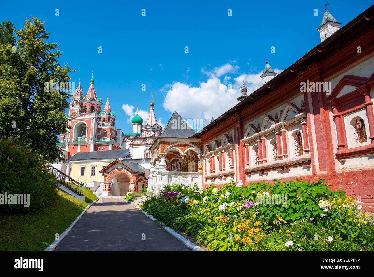 Elegant monastic buildings made of red brick Stock Photo - Alamy