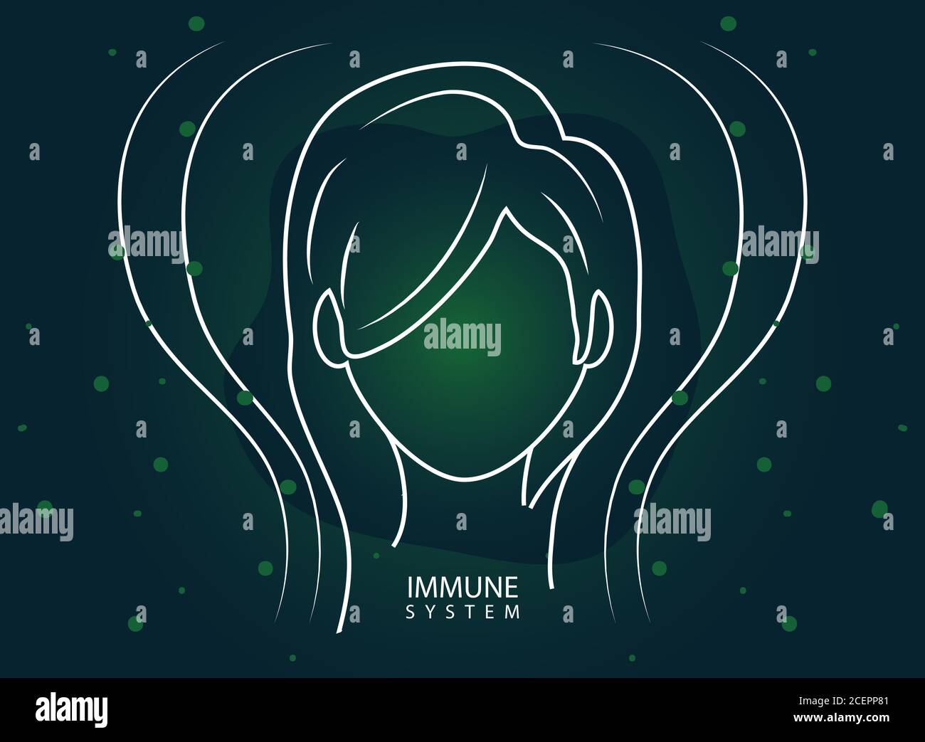 human immune system, virus and bacteria vector illustration design ...