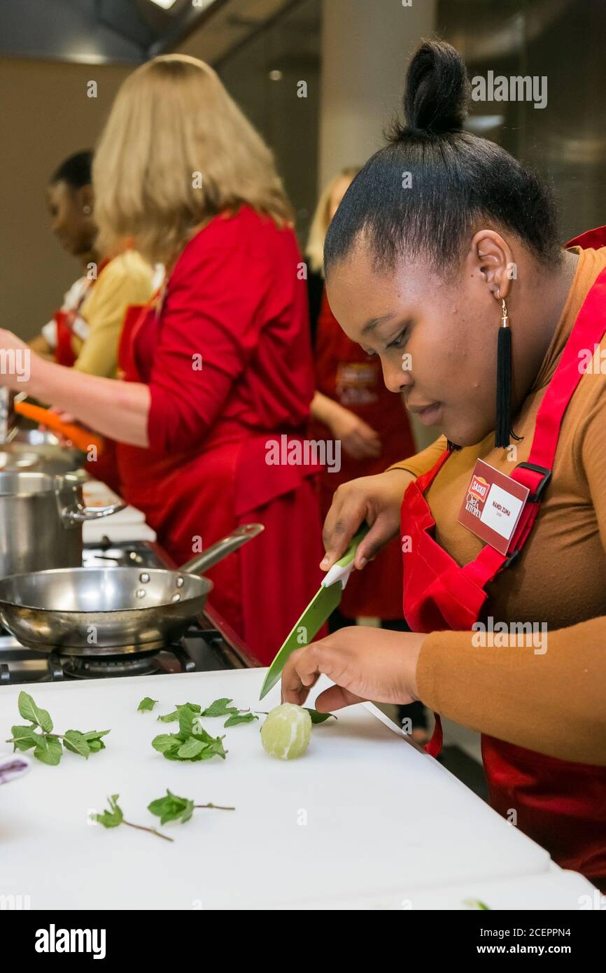 Johannesburg, South Africa - October 05, 2017: Young African women ...
