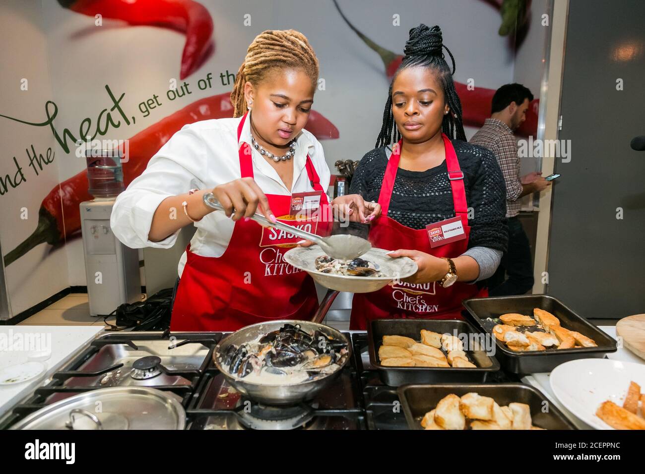 Johannesburg, South Africa - October 05, 2017: Young African women ...