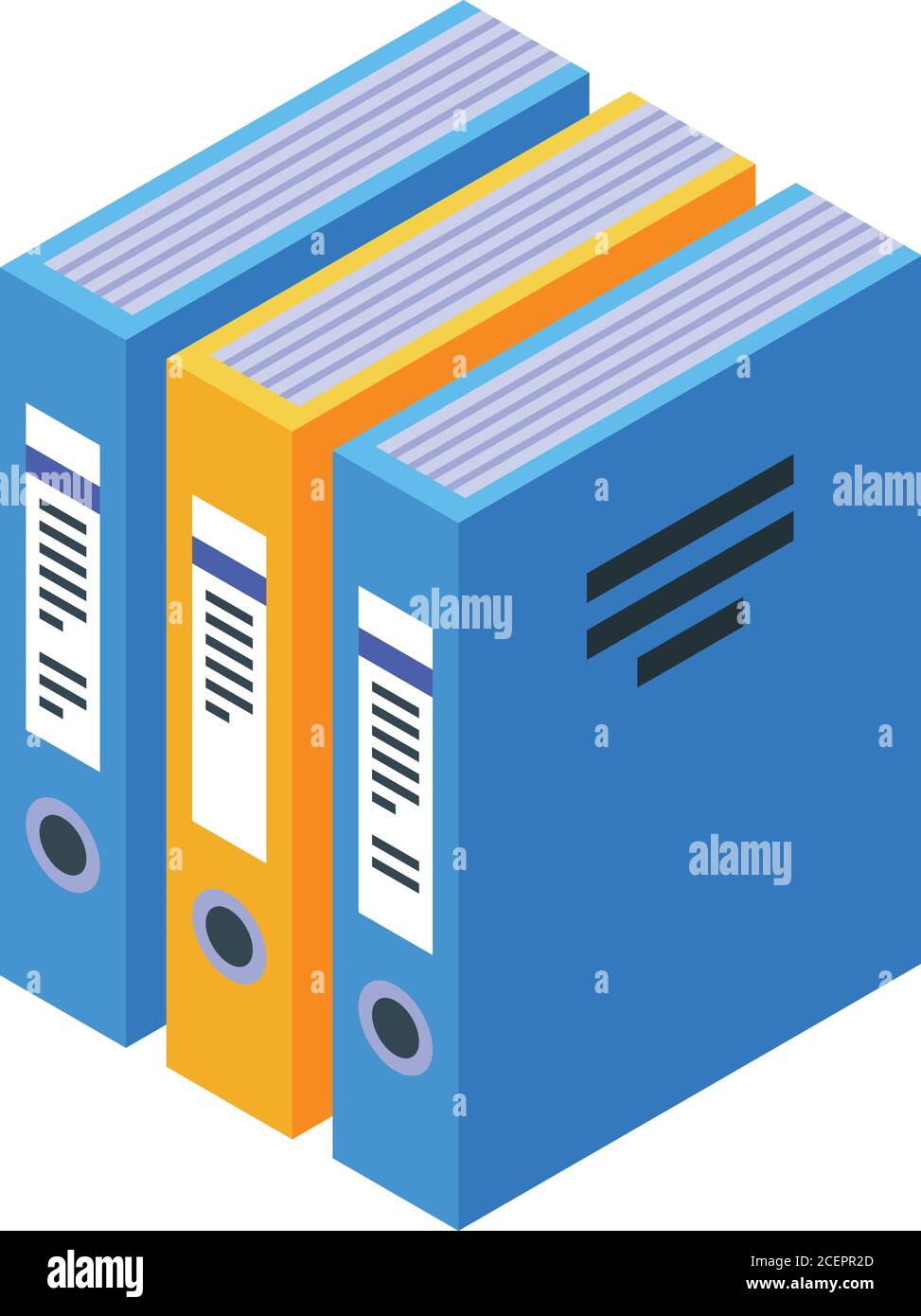 Home office folder stack icon, isometric style Stock Vector Image & Art ...