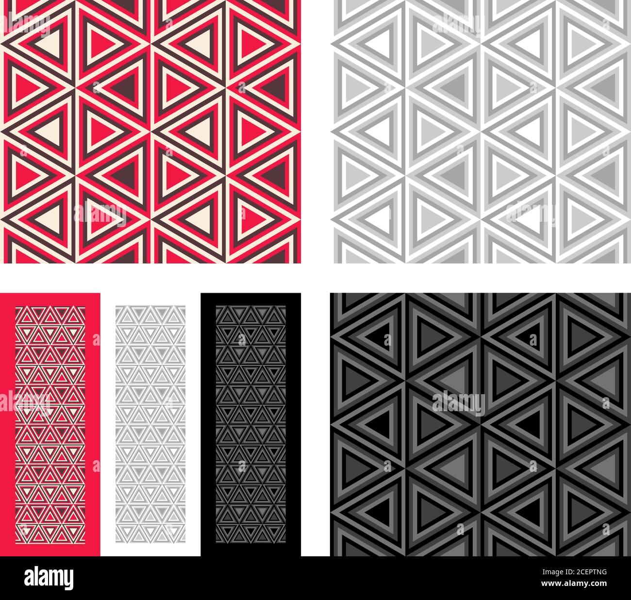 Fashion geometrical pattern with triangles. Seamless vector background ...